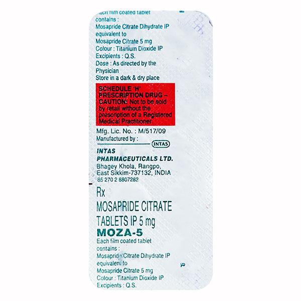 Shop Moza 5mg Tablets - 10Tablets Online - Medizzo.com