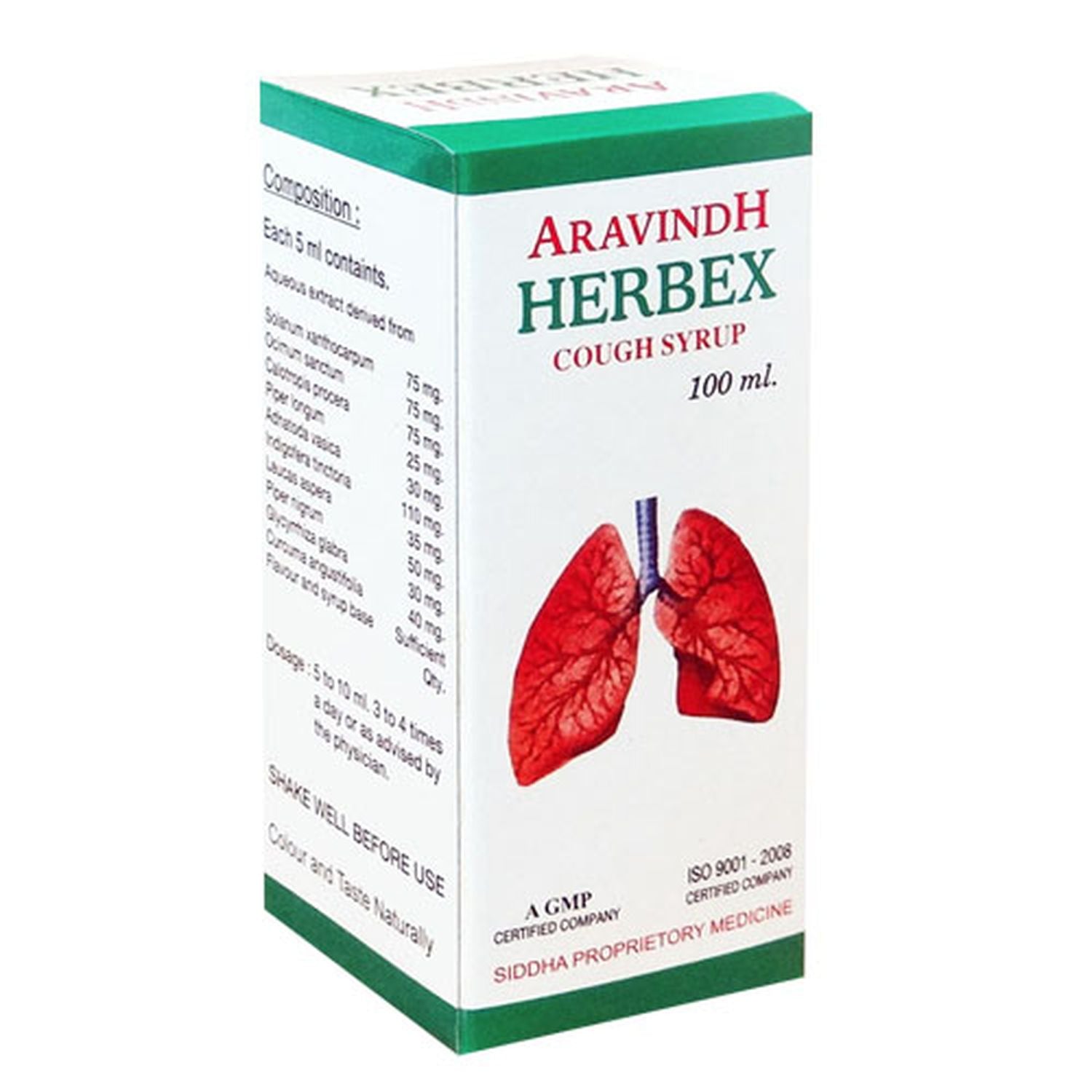 Shop Aravindh Herbex Cough Syrup 100ml Online - Medizzo.com