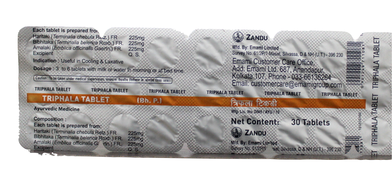 Shop Triphala tablets - 30Tablets Online - Medizzo.com